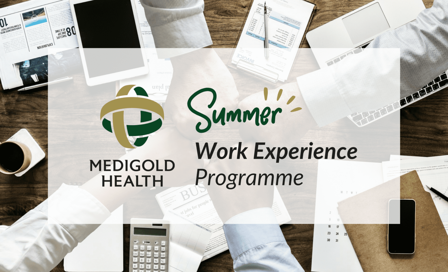 Medigold Health's Summer Work Experience Programme